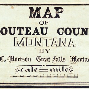 1906 Map of Chouteau County Montana - Etsy