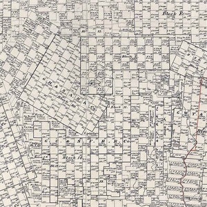 1893 Farm Line Map of Edwards County Texas - Etsy