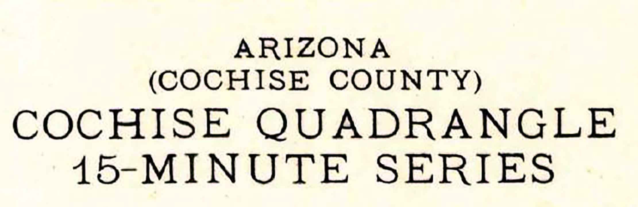 1943 Topo Map of Cochise Arizona Quadrangle - Etsy