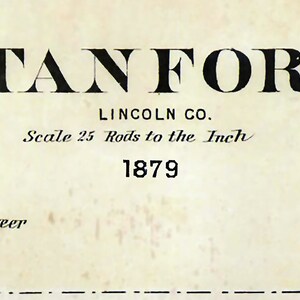 1879 Map of Stanford Lincoln County Kentucky - Etsy