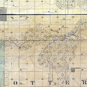 1859 Farm Line Map of Warren County Iowa Indianola - Etsy
