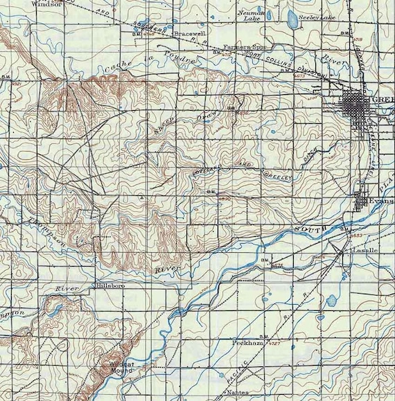 Map Of Greeley Colorado