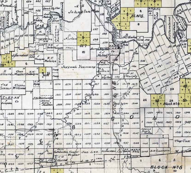 1870 Farm Line Map of Stephens County Texas - Etsy