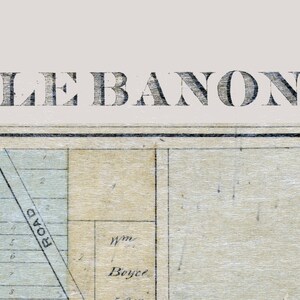 1874 Map of Lebanon St Clair County Illinois - Etsy
