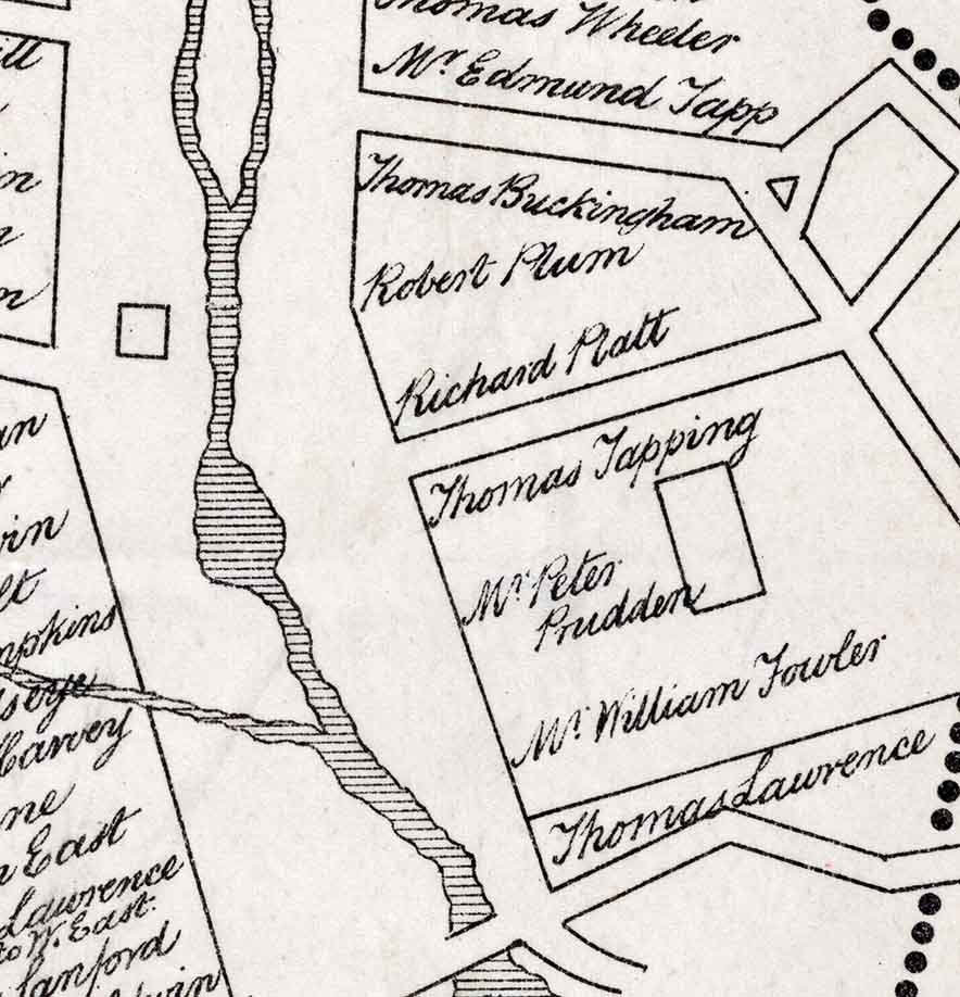 1646 Map of Milford Connecticut - Etsy