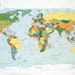 2001 Political Map of the World - Etsy