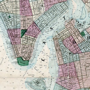 1872 Map of Kings County New York - Etsy