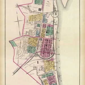 1877 Map of Bellaire Belmont County Ohio - Etsy