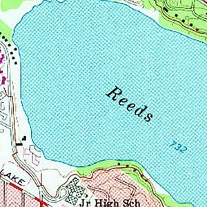 1982 Map of Reeds Lake Grand Rapids Michigan - Etsy