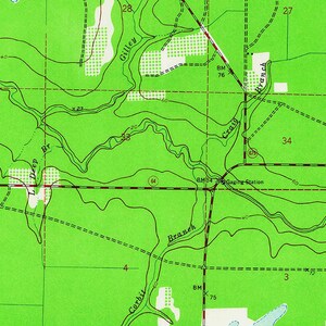 1944 Topo Map of Verna Florida Quad Manatee County - Etsy