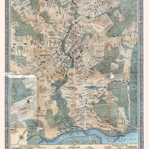 1879 Map of Elizabeth Town New Jersey - Etsy