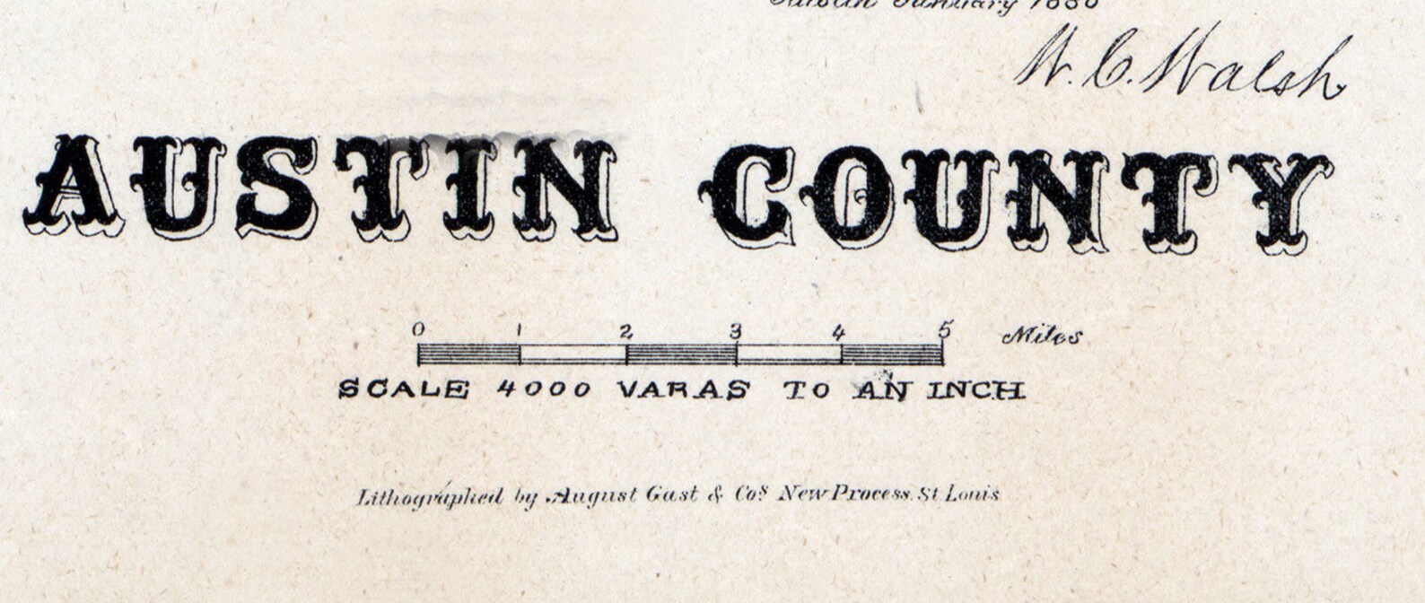 1879 Farm Line Map of Austin County Texas - Etsy
