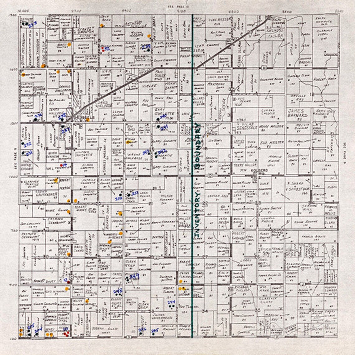 1890s Town Map of Brussels Door County Wisconsin - Etsy