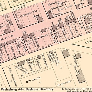 1875 Map of Weinsberg Holmes County Ohio - Etsy