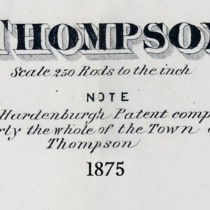 1875 Map of Thompson Township Sullivan County New York - Etsy