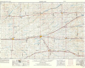 Map of Colby Kansas - Etsy