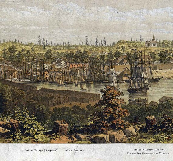 Mapa De La Isla De Victoria Y La Isla De Vancouver