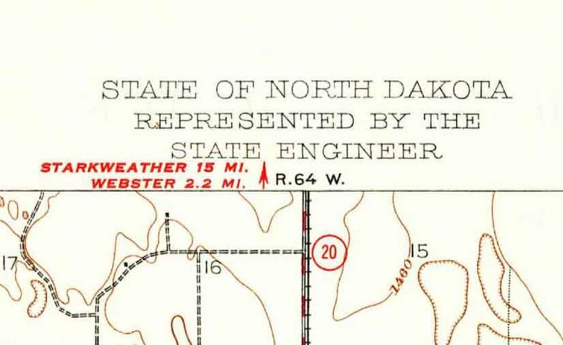 1931 Topo Map of Devils Lake Quad North Dakota - Etsy