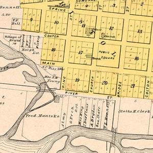 1903 Map of Bristol and Yorkville Kendall County Illinois - Etsy