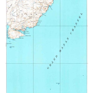 1917 Topo Map of Cutler Maine - Etsy