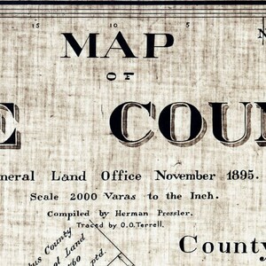 1895 Map of Wise County Texas - Etsy