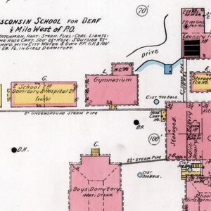 1904 Town Map of Delavan Walworth County Wisconsin - Etsy