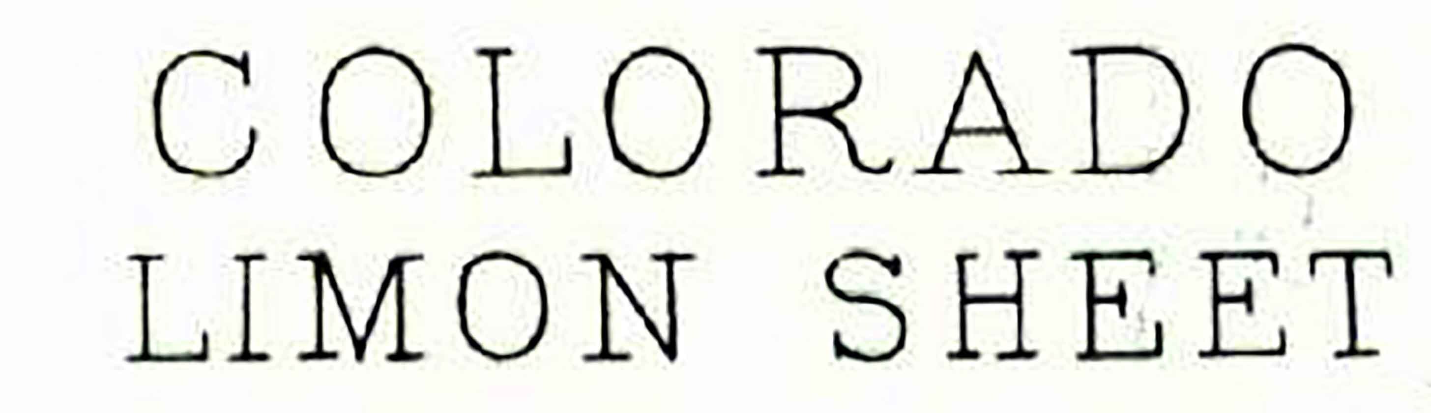 1891 Topo Map of Limon Colorado - Etsy