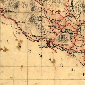 1863 Map of Greene County Virginia - Etsy