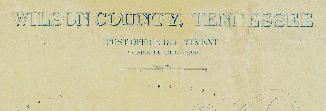 1903 Map of Wilson County Tennessee | Etsy