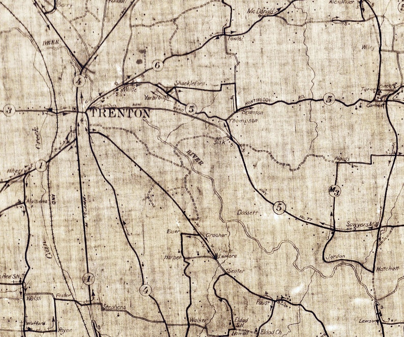 1920 Map of Gibson County Tennessee - Etsy
