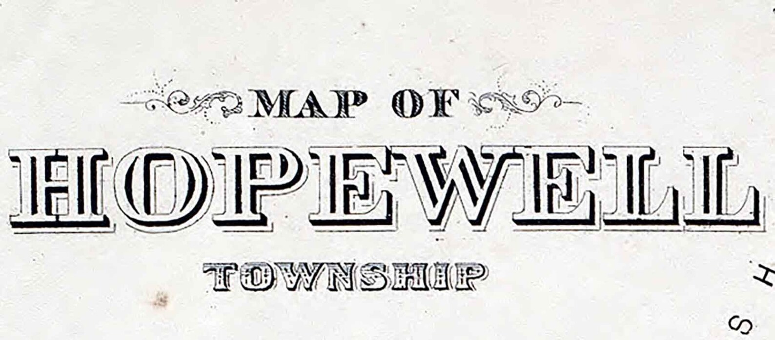1876 Map of Hopewell Township Cumberland County New Jersey - Etsy