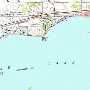 1972 Map of Clear Lake Iowa - Etsy