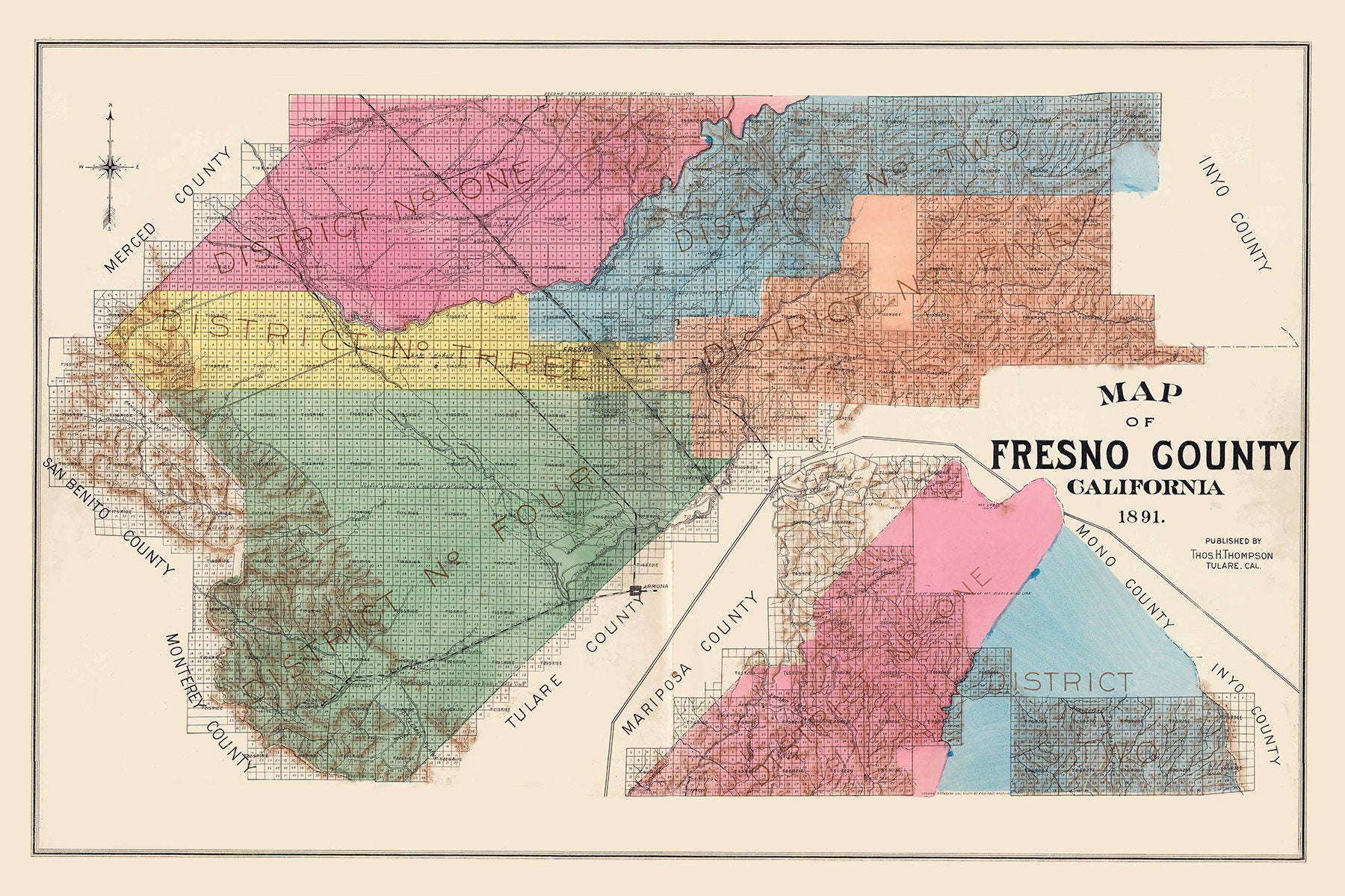 Fresno Map Of California