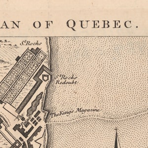 1759 Map of Quebec Canada - Etsy