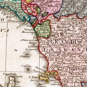 1790 Map of Italy - Etsy