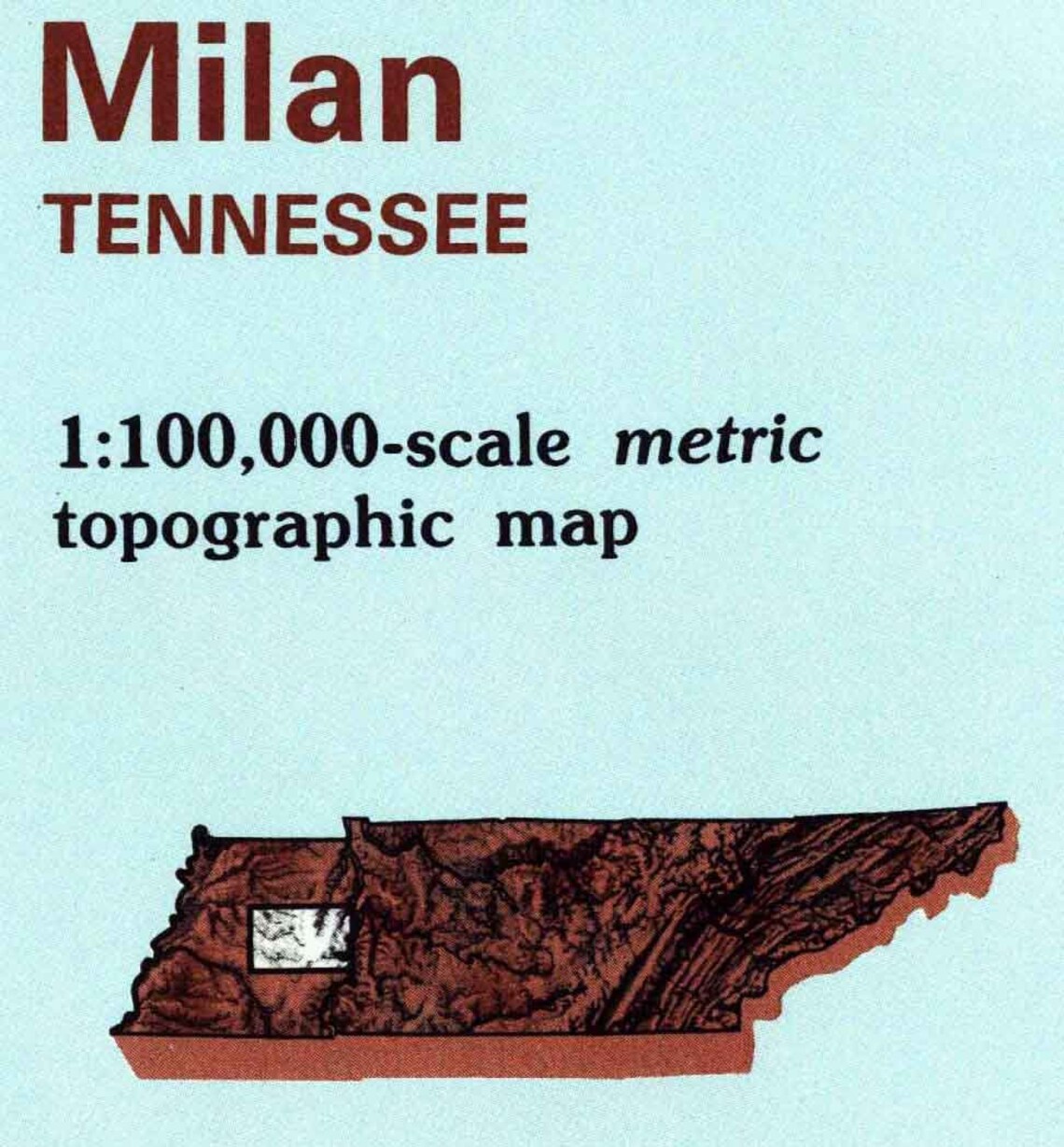 1986 Topo Map of Milan Tennessee Humboldt Jackson - Etsy
