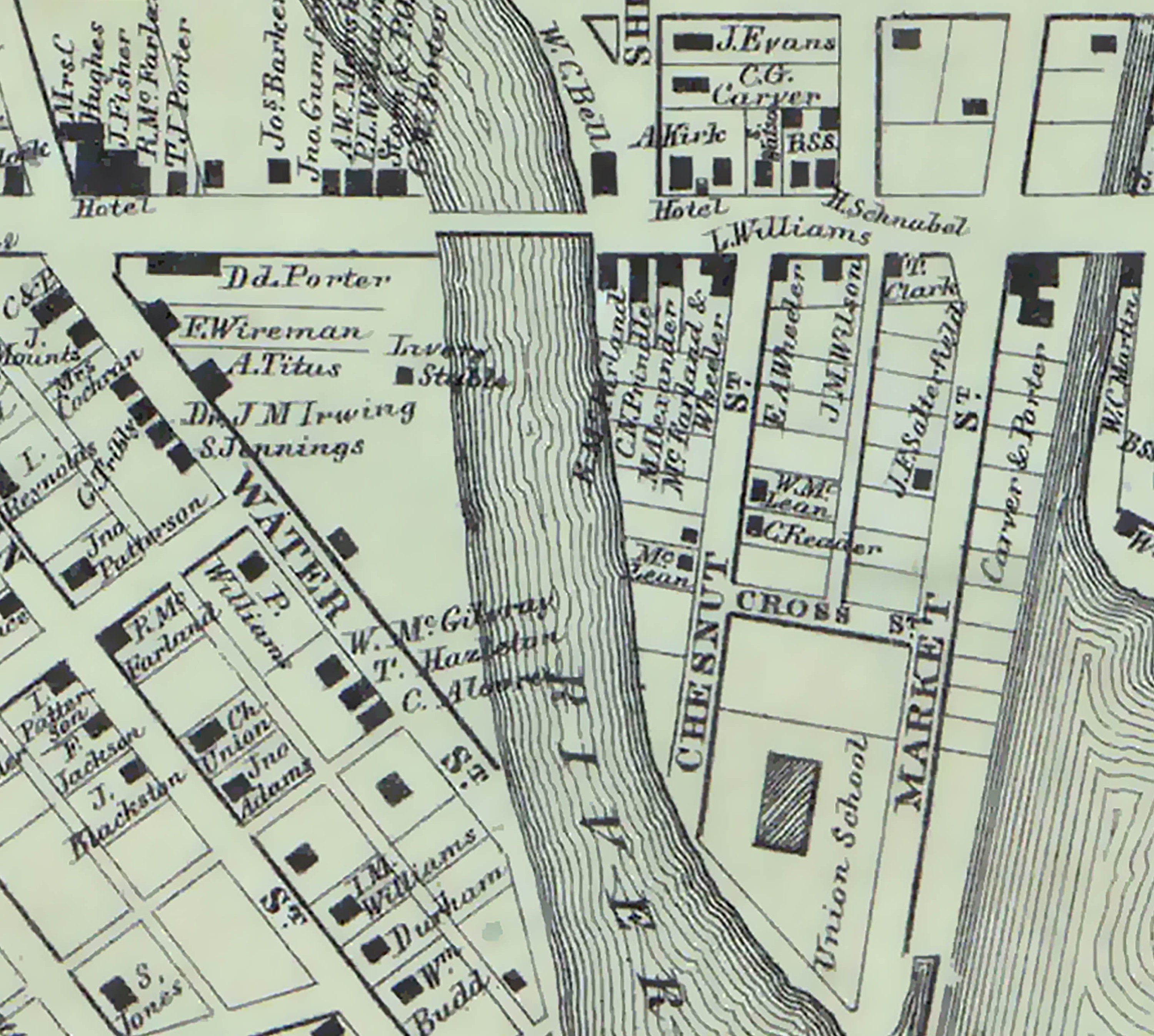 1860 Map of Sharon Mercer County Pennsylvania - Etsy