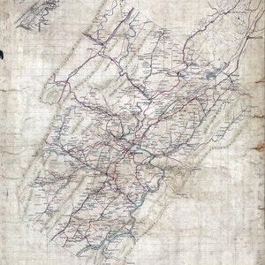 1861 Map of Rockbridge County Virginia - Etsy