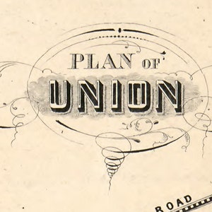1855 Town Map of Union Broome County New York - Etsy