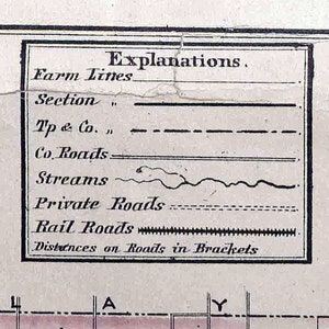 1879 Map of Greene County Indiana - Etsy