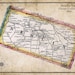 1900 Aerial Panoramic Map of Indiana Indiana County PA - Etsy