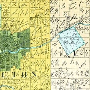1921 Farm Line Map of Huntington County Indiana - Etsy UK