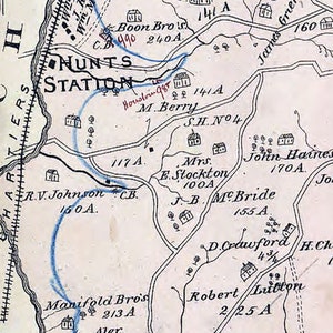 1876 Map of North Strabane Township Washington County Pa - Etsy