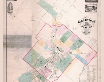 Doylestown Map | Etsy