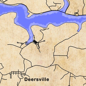 2024 Map of Tappan Lake Harrison County Ohio - Etsy