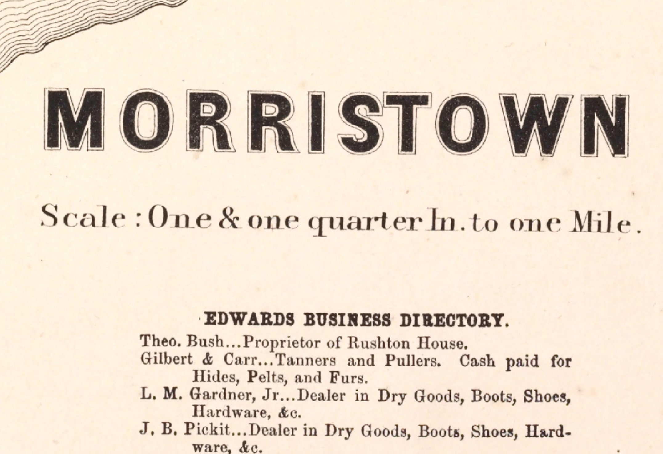 1865 Map of Morristown Township Saint Lawrence County New York - Etsy
