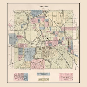1899 Map of Warren Trumbull County Ohio - Etsy