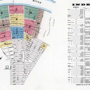 1896 Town Map of Homestead Allegheny County Pennsylvania - Etsy