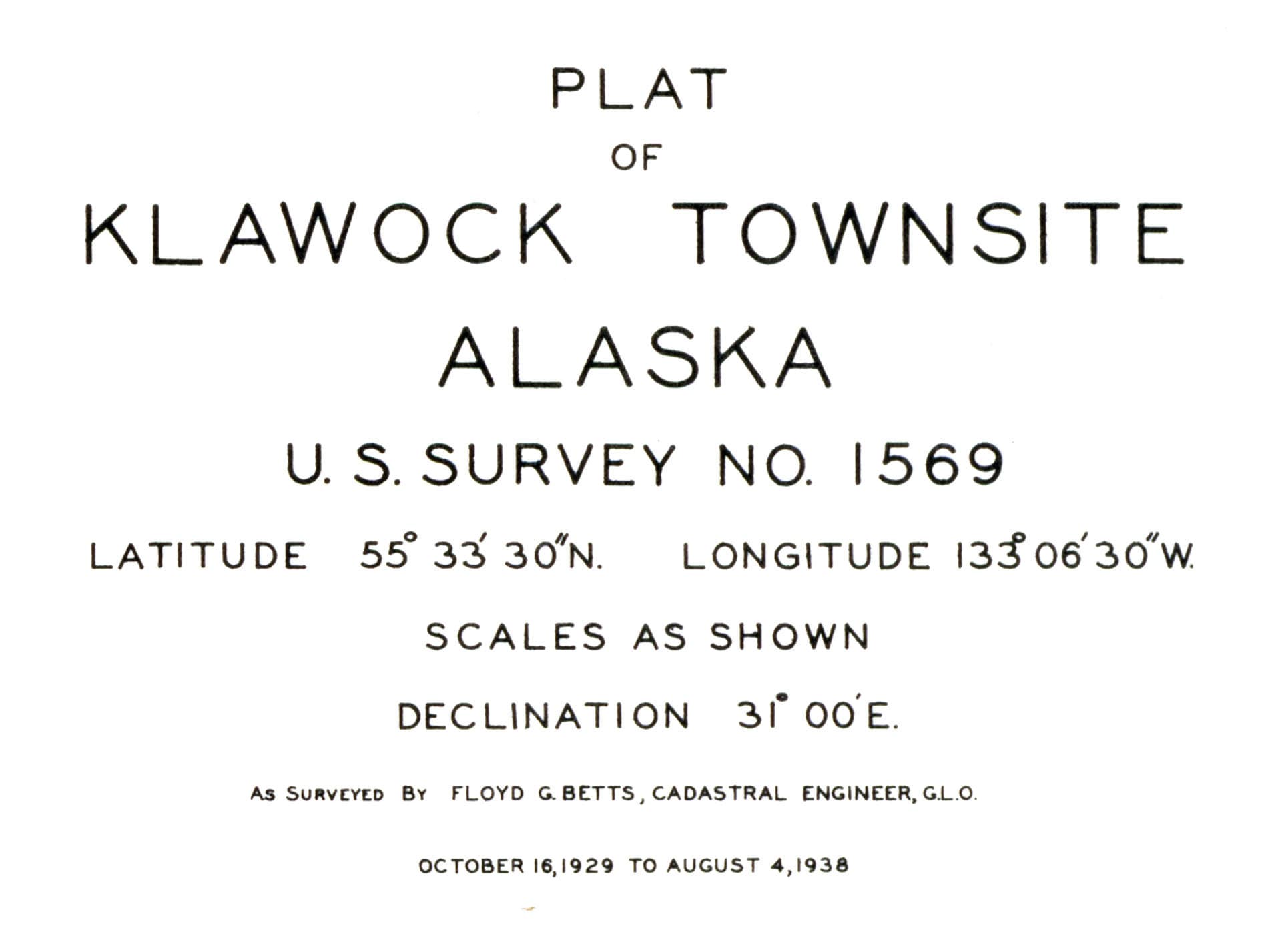 1938 Town Map of Klawock Alaska - Etsy Australia