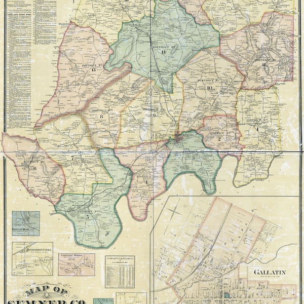Map of Tennessee - Etsy